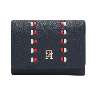 Tommy Hilfiger Femme, Accessoires, Bleu, Taille: ONE Size Portefeuille Tri-fold