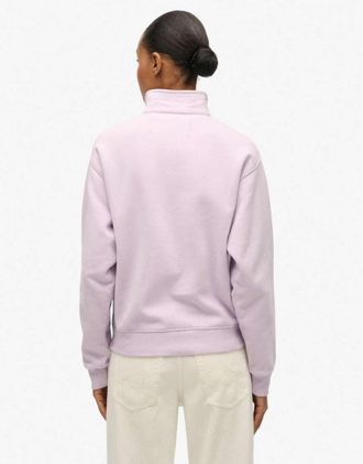 Superdry Sd&Co - Sweat-shirt &agrave; col zipp&eacute; - Violet parme