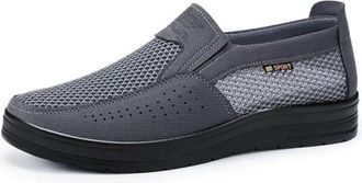 Generic Baskets de marche tendance pour homme - Dessus en maille &agrave; enfiler - Semelle rembourr&eacute;e - Respirante - L&eacute;g&egrave;re - Semelle souple - Confortables - Antid&eacute;