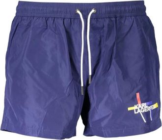 Karl Lagerfeld Homme, Maillots de bain, Bleu, Taille: S Maillot de Bain en Polyester Bleu