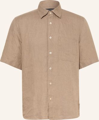 Marc O'Polo Marc Opolo Kurzarm-Hemd Regular Fit Aus Leinen beige