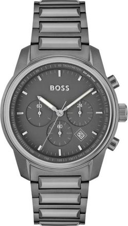HUGO BOSS Homme, Accessoires, Gris, Taille: ONE Size Montre habill&eacute;e en acier inoxydable