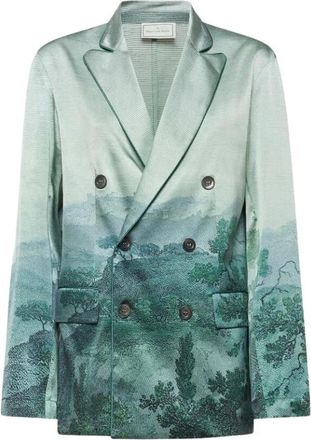 Pierre-Louis Mascia Femme, Vestes, Vert, Taille: 36 FR Adastrgum Veste Crois&eacute;e