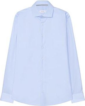 Seidensticker Chemise business homme Seidensticker - coupe slim - sans repassage - col Kent - manches longues - 100 % coton