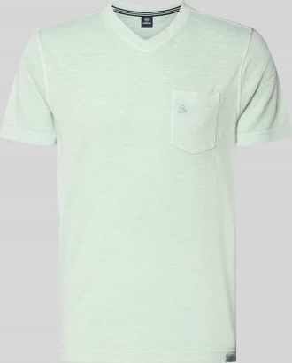 Lerros Regular Fit T-Shirt mit V-Ausschnitt
