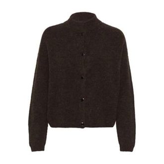 Gestuz Brauner Alphagz Kurz Cardigan - - Knitwear - Damen - Braun - L