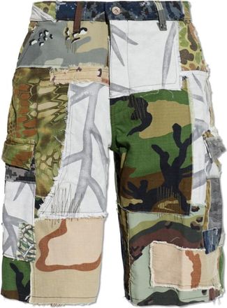 Gallery Dept. Homme, Shorts, Multicolore, Taille: W31 Retouche Camo Patchwork Kenzie Shorts