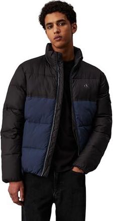 Calvin Klein Jeans Veste Matelassée Homme Mi-Saison, Multicolore (Ink/Ck Black), XL