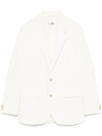 Maison Margiela blazer à boutonnière devant - Tons neutres