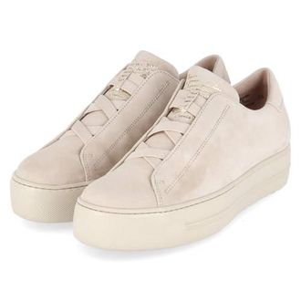 Paul Green Baskets pour femme - 5529-049 - Beige - En cuir su&eacute;d&eacute;, beige, 36 EU