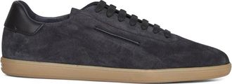 Ermenegildo Zegna Homme, Chaussures, Bleu, Taille: 42 1/2 EU 232 Suede Baskets
