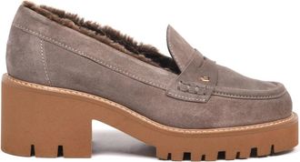 Baldinini Wildleder-Loafer mit Absatz - - Shoes - Damen - Braun - 37 EU
