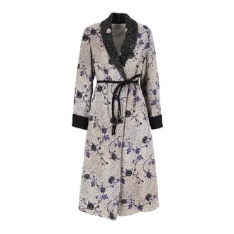 Forte_Forte Robe de chambre jacquard Fleur de cerisier - Femme - Pulls - Multicolore - Taille: 38 FR