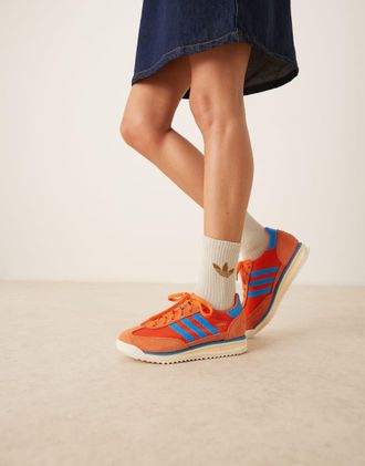 adidas Originals SL 72 RS - Baskets - Orange et bleu