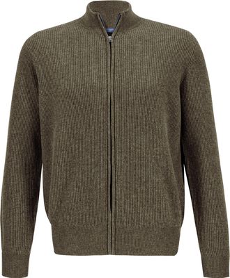 Cipriani Herren Strickjacke grün unifarben