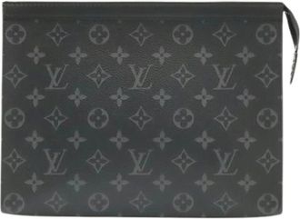 Louis Vuitton Pre-owned Vintage Canvas Clutch - Homme - Pre-owned - Noir - Taille: ONE Size