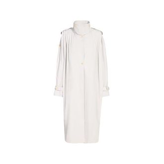 Viktoria Chan Manteau imperm&eacute;able long en coton m&eacute;lang&eacute;