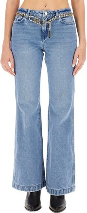 Michael Michael Kors Flare Fit Cotton Jeans - Blue