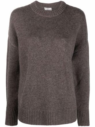 Co pull à effet dépaules descendues - Marron