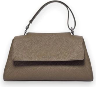 Orciani Femme, Sacs, Brun, Taille: ONE Size Sac &agrave; bandouli&egrave;re en cuir avec sangle r&eacute;glable