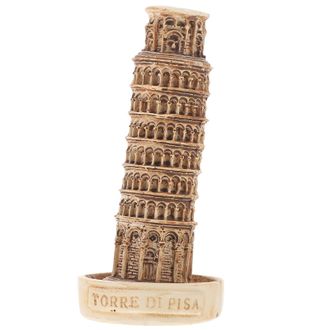 Holibanna TOBBOMEY Miniatur Schiefer Turm von Pisa Resin Modell Einzigartige Architektur Dekoration f&uuml;r Zuhause Tischfigur Romantische Wohnraumgestaltung Gesche