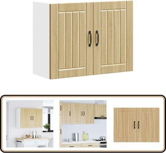 vidaXL Vidaxl - Armoire murale de cuisine Lucca chêne sonoma bois ingénierie