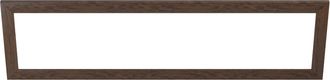 Eglo Deko-Rahmen aus Holz, Zubeh&ouml;r f&uuml;r LED Panel Salobrena 120 x 30 cm, rechteckiger Holz-Rahmen in Dunkel-Braun