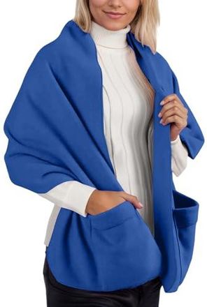 Generic Poncho Femme Hiver Chaud Chale Femme Hiver Chaud Cape Femme Effet enveloppant Poncho Couverture Tricot &Eacute;pais Oversize Portable Toute Saison Confort