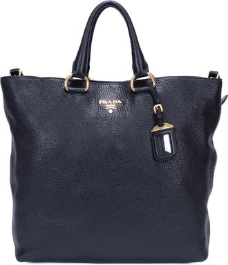 Prada Crossbody Bags - Vitello Daino Tote - Gr. unisize - in Schwarz - f&uuml;r Damen