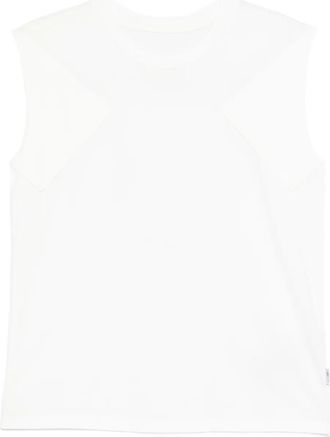Maison Margiela Gef&uuml;ttertes Top - Wei&szlig;