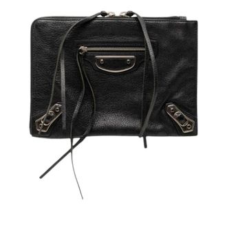 Balenciaga Pre-owned Motocross Metallic Edge Clutch Bag - - Pre-owned - Damen - Schwarzk - ONE SIZE