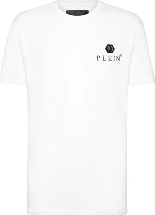 Philipp Plein Homme, Tops, Blanc, Taille: 2XL Iconic Plein T-Shirt