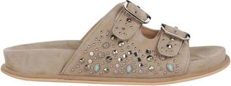 Alma En Pena Alma EN Pena, Femme, Chaussures, Beige, Taille: 37 EU Sandale confortable &agrave; clous