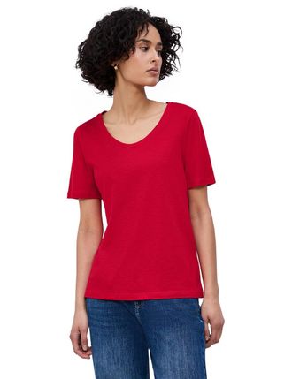 Street One Basic T-Shirt Salsa red 44