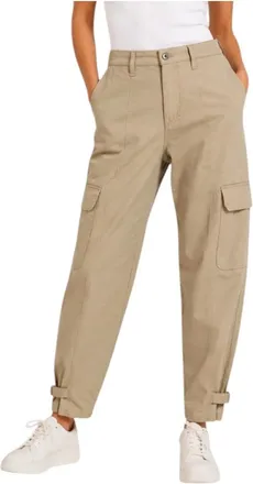 Please Femme, Pantalons, Beige, Taille: 42 FR pantaloni Cotone