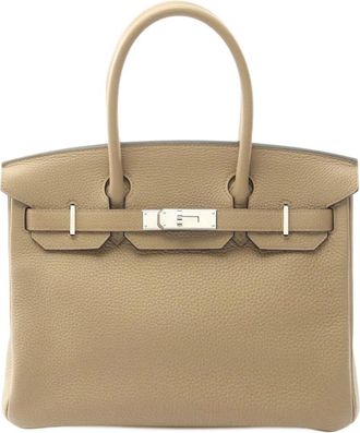 Hermès 2023 Taurillon Clemence Birkin Retourne 30 handbag - Braun