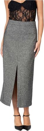 Kocca Femme, Jupes, Gris, Taille: 44 FR Jupe crayon longueur cheville