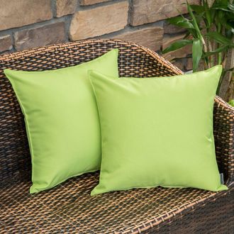 Miulee 2er Set Outdoor Kissenbezug wasserdichte Kissenbez&uuml;ge Sofakissen Dekorativ Couchkissen Wetterfeste Kissenh&uuml;lle Zierkissen Bezug Weich f&uuml;r Sofa Couch O