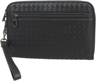Bottega Veneta unisex, Pre-owned, Noir, Taille: ONE Size Pochette en tissu Pre-owned