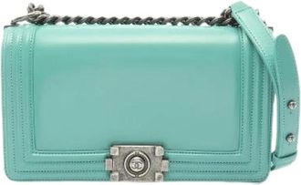 Chanel Sac bandouli&egrave;re Boy en cuir Pre-owned - Femme - Pre-owned - Vert - Taille: ONE Size