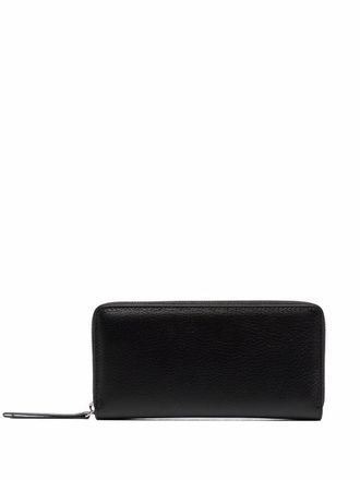 Maison Margiela portefeuille en cuir &agrave; patch Numbers - Noir