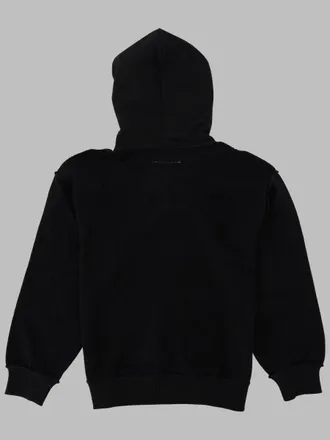 Maison Margiela Logo Zip-Up Hoodie - Black