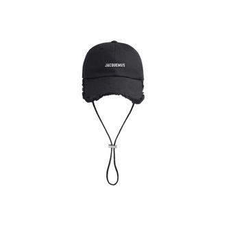 Jacquemus unisex, Accessoires, Noir, Taille: 60 CM Chapeaux en Coton Noir