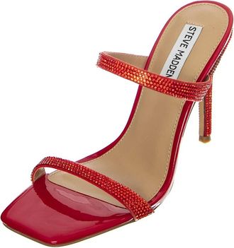 Steve Madden Femme, Chaussures, Rouge, Taille: 36 EU Heeled Mules