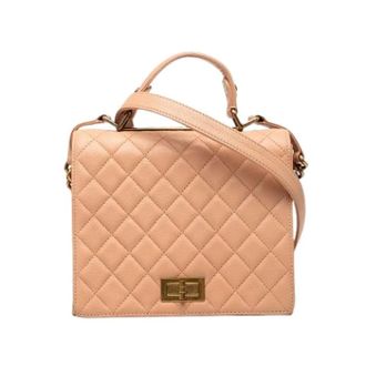 Chanel Pre-owned Vintage Quilted Satchel - - Pre-owned - Damen - Beige - ONE SIZE