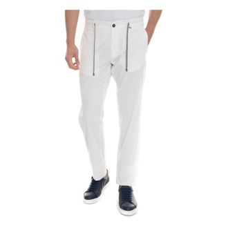 Canali Stretch Krawatte Taille Jogger Chino Hose - - Trousers - Herren - Wei&szlig; - 2XL