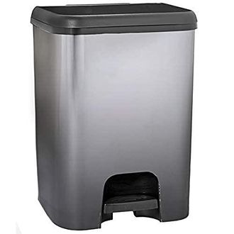 Great Plastic Treteimer Class 26 Liter in schwarz metallic, Kunststoff, 26 Liter