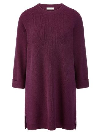 Peter Hahn Long-Pullover aus Schurwolle und Kaschmir Peter Hahn lila