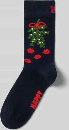 Happy Socks Socken aus elastischem Baumwoll-Mix Modell Mistletoe