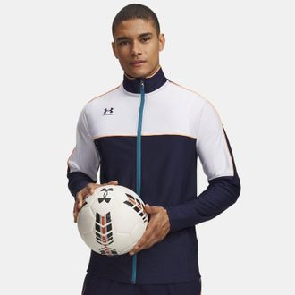 Under Armour Challenger Trainingsjacke f&uuml;r Herren Wei&szlig; / Midnight Blaue Marine XXL